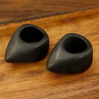 China Natural Black Bian Stone Gua Sha Massage Ring for Full-body Manual Acupoint Massager Hand and Foot Meridian Massage for sale