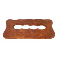China Natural Red Bian Stone Scraping Board Full-body Massage Gua Sha Tool for Manual Body Muscle Relaxation and Stress Relief for sale