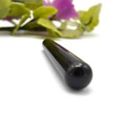 China 10*2cm Black Obsidian Yoni Wand Your Ultimate Tool for Women's Health and Massage for sale