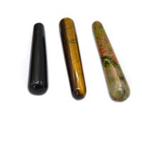 China 10*2cm Black Obsidian Yoni Wand Your Ultimate Tool for Women's Health and Massage for sale