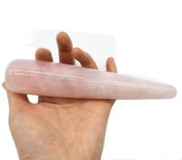 China Rose Quartz Dildo Massage Wand Sexual Massage Wand Women Yoni Wand for sale