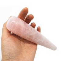 China Rose Quartz Dildo Massage Wand Sexual Massage Wand Women Yoni Wand for sale