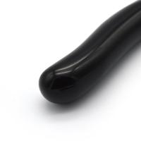 China Nature Gemstone Yoni Healing Wands Black Obsidian Curved Massage Wand for Women's Crystal Healing for sale