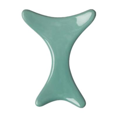 China Ceramic Body Gua Sha Scraping Board for Lymphatic Drainage and Customized Logo Availabled Ceramic Manual Massager for sale