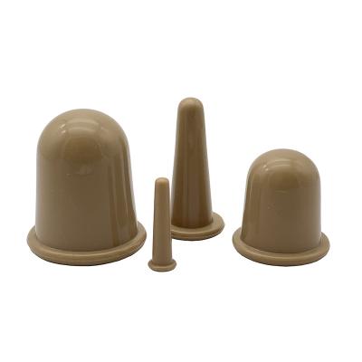 China OEM/ODM Accepted 4 Pcs Silicone Cupping Set for Facial Cupping Therapy Vacuum Massage Cups for sale