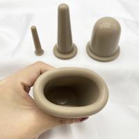 China OEM/ODM Accepted 4 Pcs Silicone Cupping Set for Facial Cupping Therapy Vacuum Massage Cups for sale