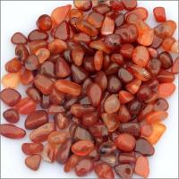 China Polished Natural Crystal Red Agate Carnelian Tumble Gravel Stones for Feng Shui for sale