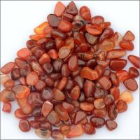 China Polished Natural Crystal Red Agate Carnelian Tumble Gravel Stones for Feng Shui for sale