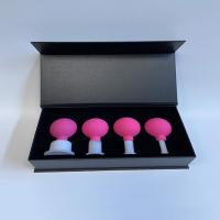 China Remove Moisture and Relieve Pain 4 Pieces Glass Cupping Set for Face Skin Back Shoulder Muscle Massage for sale