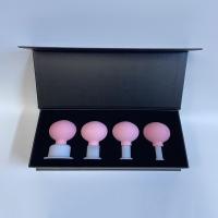 China Remove Moisture and Relieve Pain 4 Pieces Glass Cupping Set for Face Skin Back Shoulder Muscle Massage for sale