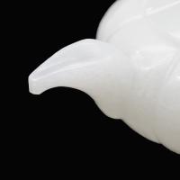 China Polished White Jade Tea Top Carving Craft in Chinese Style for High Class Home Decor for sale