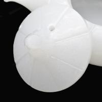 China Polished White Jade Tea Top Carving Craft in Chinese Style for High Class Home Decor for sale