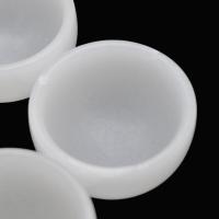 China Polished White Jade Tea Top Carving Craft in Chinese Style for High Class Home Decor for sale