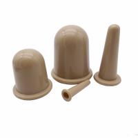China Khaki 4 Pieces Silicone Vacuum Suction Body and Facial Cupping Set for Home Health Care Customized Logo Accepted for sale
