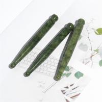 China 110*12mm Xiuyan Jade Gua Sha Stick The Ultimate Facial Massage and Lymphatic Drainage Tool for sale