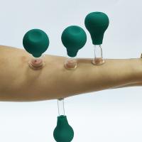 China Eye PVC Glass Mini Cupping Set 4 Pieces Massage Vacuum Suction for Body Face Massager for sale