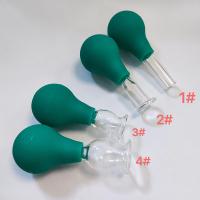 China Eye PVC Glass Mini Cupping Set 4 Pieces Massage Vacuum Suction for Body Face Massager for sale