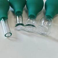 China Eye PVC Glass Mini Cupping Set 4 Pieces Massage Vacuum Suction for Body Face Massager for sale