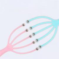 China Blue/Pink Five Claw Head Massager Steel Ball for Scalp Relaxation Massage Tools 100g Headache Relief Meridian Dredging Tools for sale