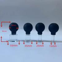 China Set of 4 Medical Therapy Cups Silicone Vacuum Cupping Glasses for Anti Cellulite and Face Massage for sale