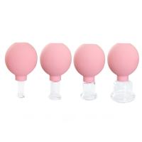 China 4Pcs PVC Suction Vacuum Massage Jars Vacuum Cupping Therapy Set For Health for Improved Health for sale