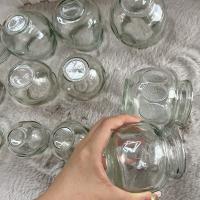 China Customized Size 12pcs Cupping Glass Massage Cupping Therapy Set Cupping Therapy Device Massage Glass Fire for sale