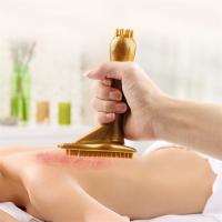 China Body Massager Advantage Triangle Manual Meridian Massage Brush Gua Sha Pushing Board Magnetic Slimming Massager for sale