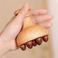 China Full-body Massage Oak Handle Body Meridian Massage Brush Body Gua Sha Massager Scalp Massage Comb With Air Bag for sale