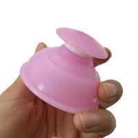 China Health Care Products Pink Cupping Treatment Set Silicone Anti-cellulite Cup Vacuum Suction Massage Cup for Face and Body for sale