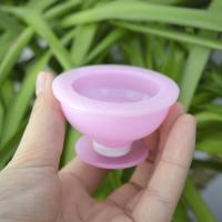 China Health Care Products Pink Cupping Treatment Set Silicone Anti-cellulite Cup Vacuum Suction Massage Cup for Face and Body for sale