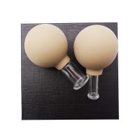 China Light Brown Glass Acupuncture Vacuum Hijama Smart Facial Cupping Set Rubber Cupping Cupa Thearapy Massager for Benefit for sale