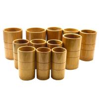 China 12 Pcs Natural Bamboo Cupping Therapy Set Chinaess Traditional Bamboo Thumb Cupping Cups for Improved Circulation for sale