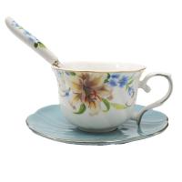 China Charming Floral Theme Chinese Porcelain Tea Set in White Color Perfect for Wedding Gifts 23*22/15*10/6.5*14.5/11*12.5cm for sale