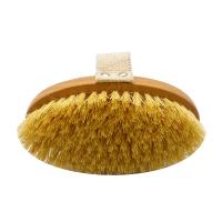 China Smell Removing Bamboo Wooden Skin Care Dry Body Brush Boar Bristles Bath Dry Brush With Handle For Dehumidification for sale