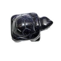 China Client's Requirement Mysterious Blue Carved Turtle Mini Figurine for Holiday Home Decoration for sale