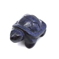 China Client's Requirement Mysterious Blue Carved Turtle Mini Figurine for Holiday Home Decoration for sale