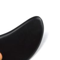China 2024 Black Bian Stone Heart Shape Gua Sha Massage Tool Avaiable Logo Massager for Spa Relaxing Meditation for sale