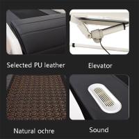 China 150 Energy Stones and 3D Smart Lifting Massage Bed for Full Body on Foldable V3 Tourmaline Jade Warm Physiotherapy Bed for sale
