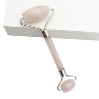 China Perfecore Jade Roller Beauty Rose Quartz Guasha Roller Face Neck Gua sha Massage Tool Stone for Hand Made Craft and Skin Care for sale
