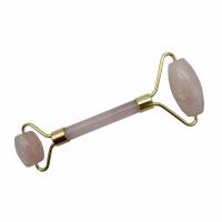 China Perfecore Jade Roller Beauty Rose Quartz Guasha Roller Face Neck Gua sha Massage Tool Stone for Hand Made Craft and Skin Care for sale