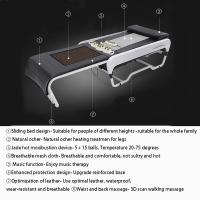 China 150 Energy Stones and 3D Smart Lifting Massage Bed for Full Body on Foldable V3 Tourmaline Jade Warm Physiotherapy Bed for sale