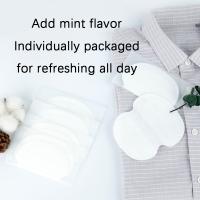 China 40pcs Ultra-thin Underarm Sweat-absorbing Sticker with Polymer Mint Silver Ion Non-woven Airlaid Paper SAP Pulp PE Film for sale
