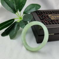 China Regional Feature Natural Gemstone Green Xiuyan Jade Bangle for Fashion Boutique Jewelry Lady Bracelets for sale