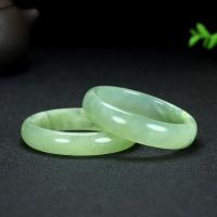 China Regional Feature Natural Gemstone Green Xiuyan Jade Bangle for Fashion Boutique Jewelry Lady Bracelets for sale