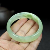China Regional Feature Natural Gemstone Green Xiuyan Jade Bangle for Fashion Boutique Jewelry Lady Bracelets for sale