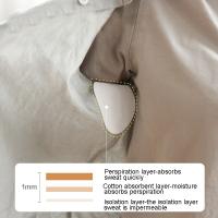 China White Disposable Armpit Under Arm Absorbent Pads Cotton Anti Sweat Pad for 11*9.5cm/12.5*9.5cm/12.5*11cm for sale