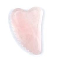 China Handheld Custom Shape Rose Quartz Gua Sha Board The Must-Have Facial Massage Tool for sale