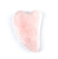 China Handheld Custom Shape Rose Quartz Gua Sha Board The Must-Have Facial Massage Tool for sale