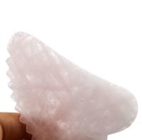 China Handheld Custom Shape Rose Quartz Gua Sha Board The Must-Have Facial Massage Tool for sale