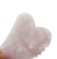 China Handheld Custom Shape Rose Quartz Gua Sha Board The Must-Have Facial Massage Tool for sale